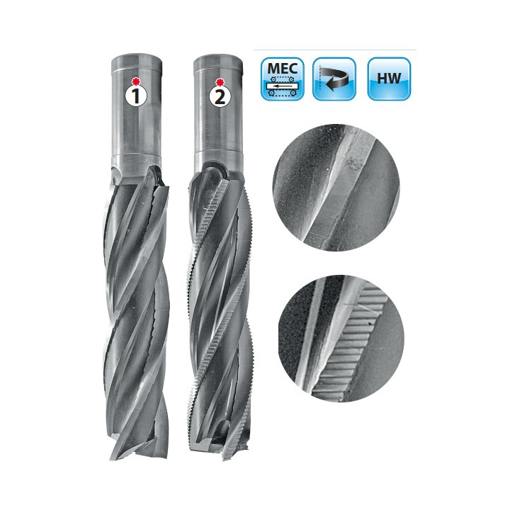 Fraises HW intégrales, fraises HSS, fraises avec un traitement DLC ...